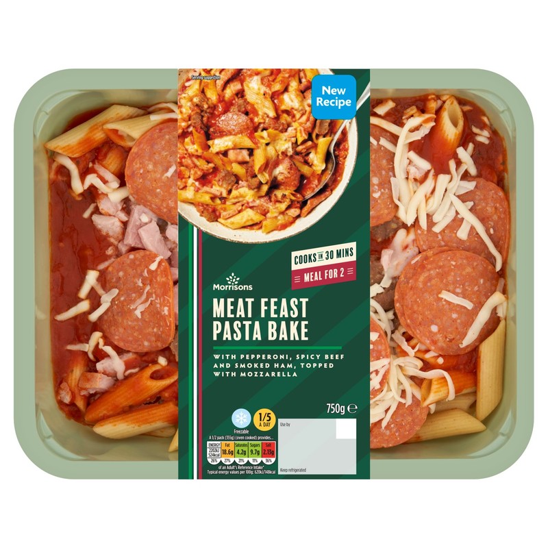 Morrisons Meat Feast Pasta Bake 750g - Morrisons Online Groceries & Offers