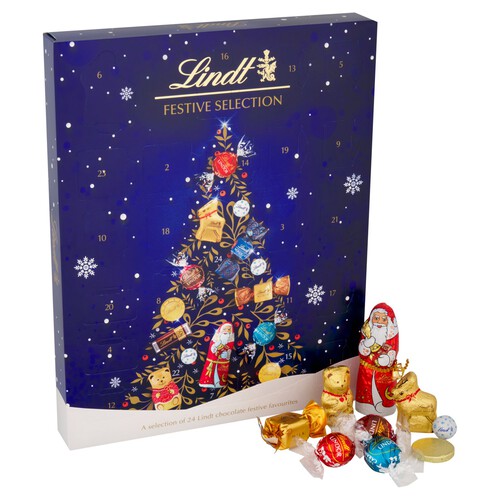 Lindt Festive Selection Chocolate Advent Calendar 289g - Morrisons Online Groceries & Offers