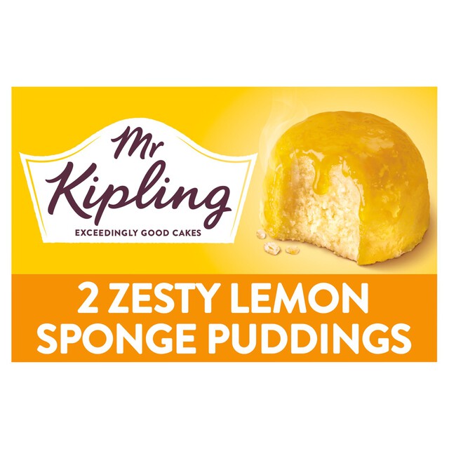 Mr Kipling Exceedingly Good Lemon Sponge Puddings - Morrisons Online ...