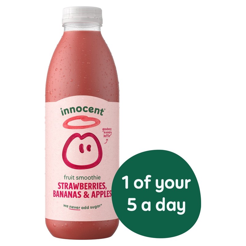 Innocent Strawberries, Bananas & Apples Smoothie 750ml - Morrisons ...