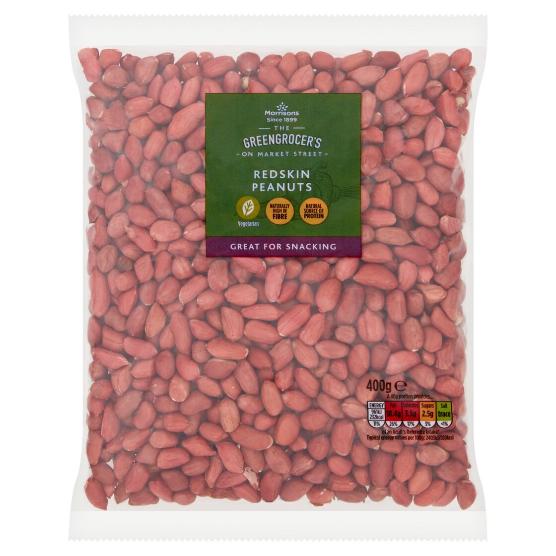 Morrisons Redskin Peanuts 400g - Morrisons Online Groceries & Offers