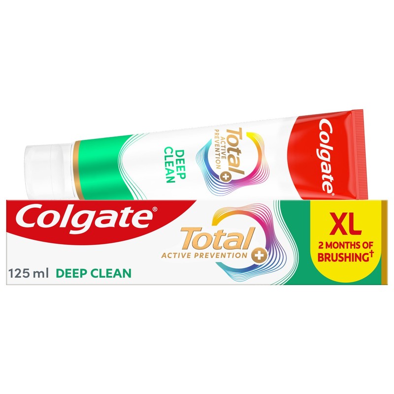 Colgate Total Active Prevention + Deep Clean Toothpaste 125ml ...