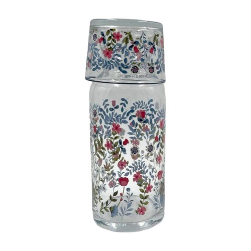 Nutmeg Home Blue Floral Carafe With Light Blue Rim On Lid - Morrisons ...
