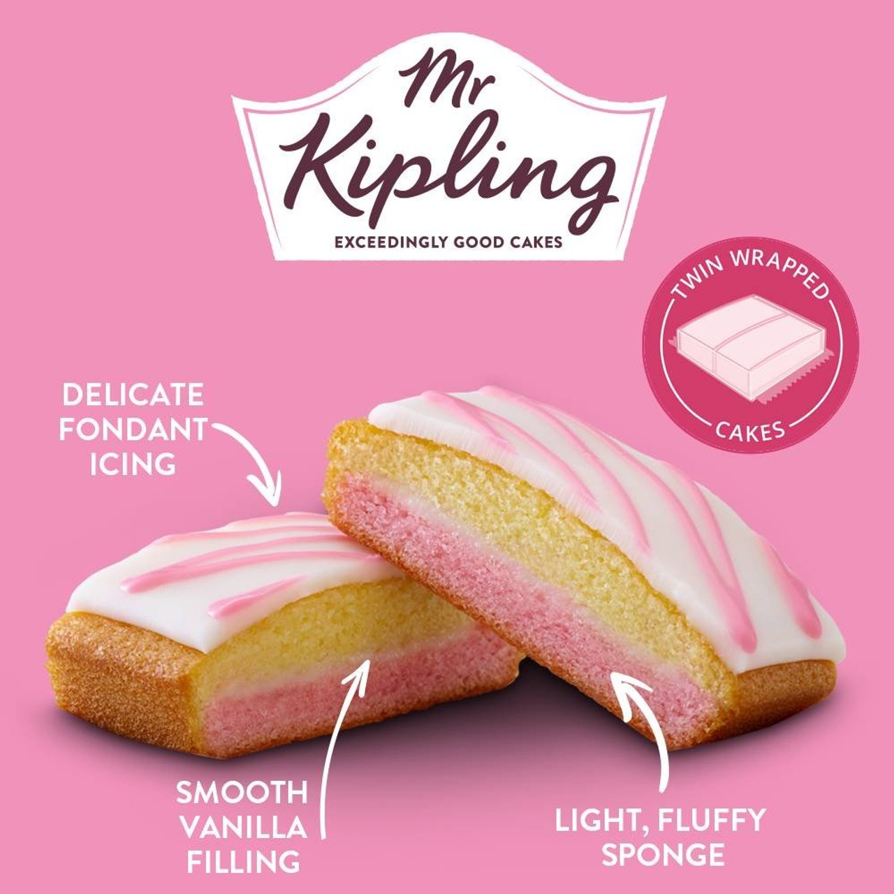 Mr Kipling Angel Slices Cakes Multipack Snack 3x2pk - Morrisons Online ...
