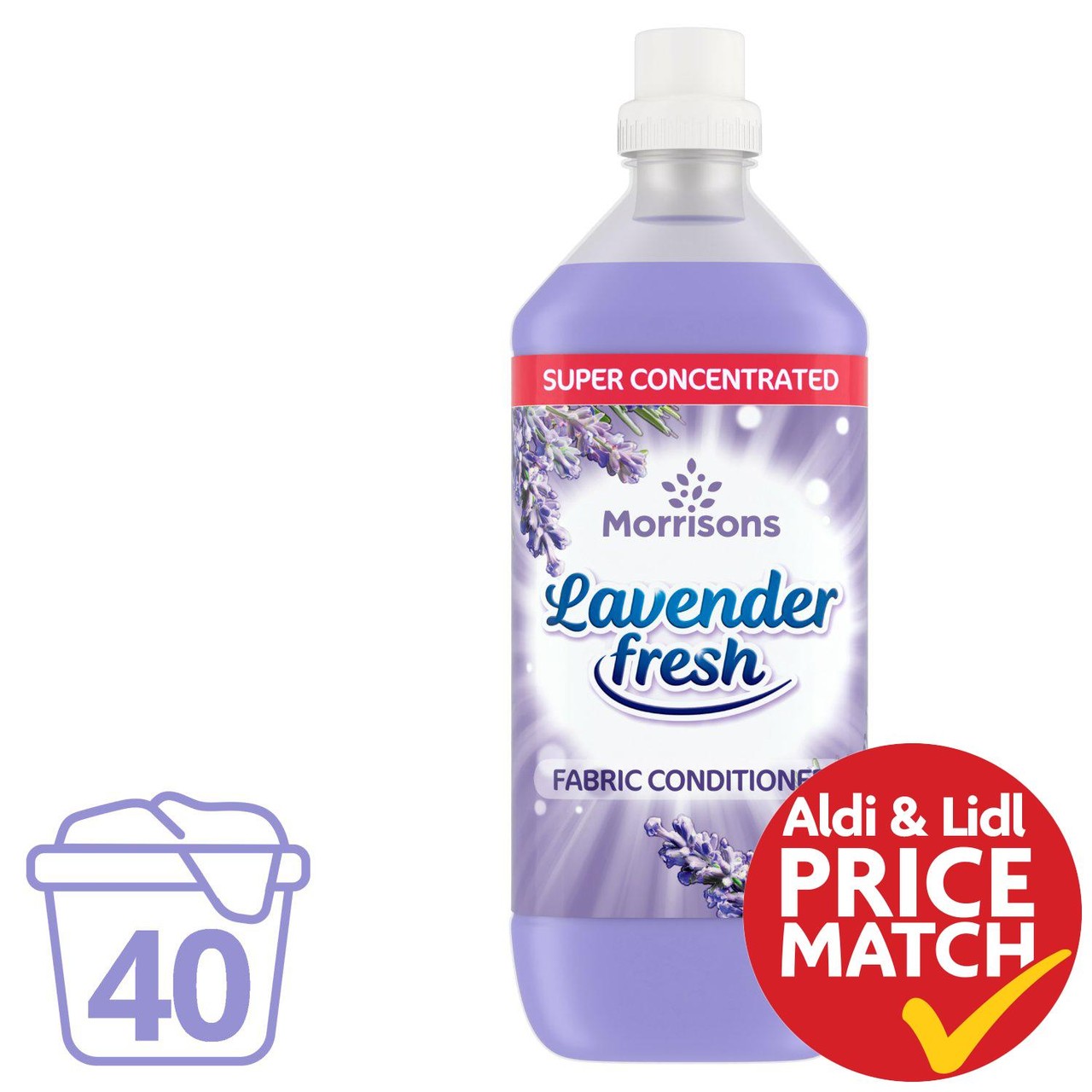 Morrisons Lavender Fresh Fabric Conditioner 40 Washes - Morrisons ...