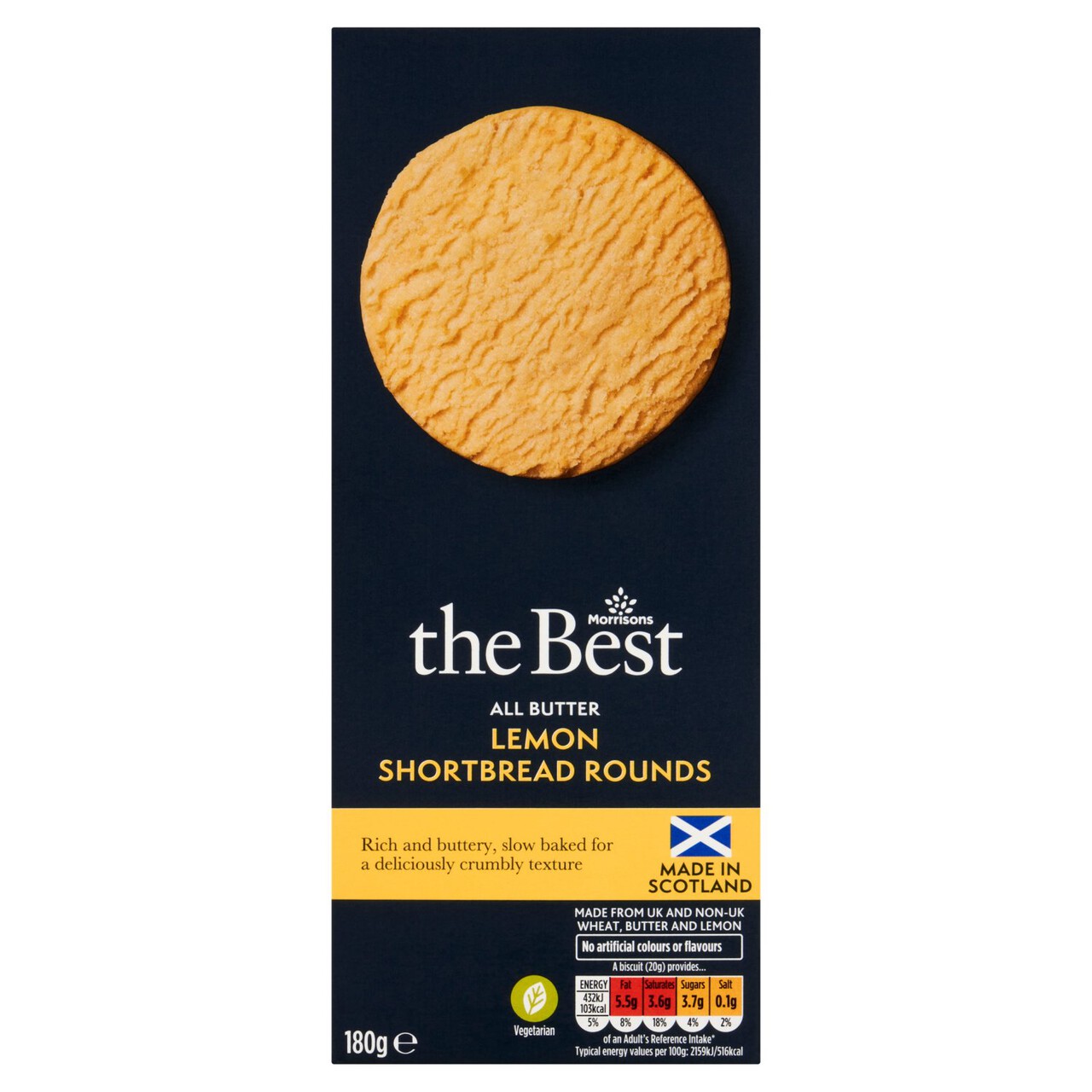 Morrisons The Best Lemon Shortbread Rounds - Morrisons Online Groceries ...