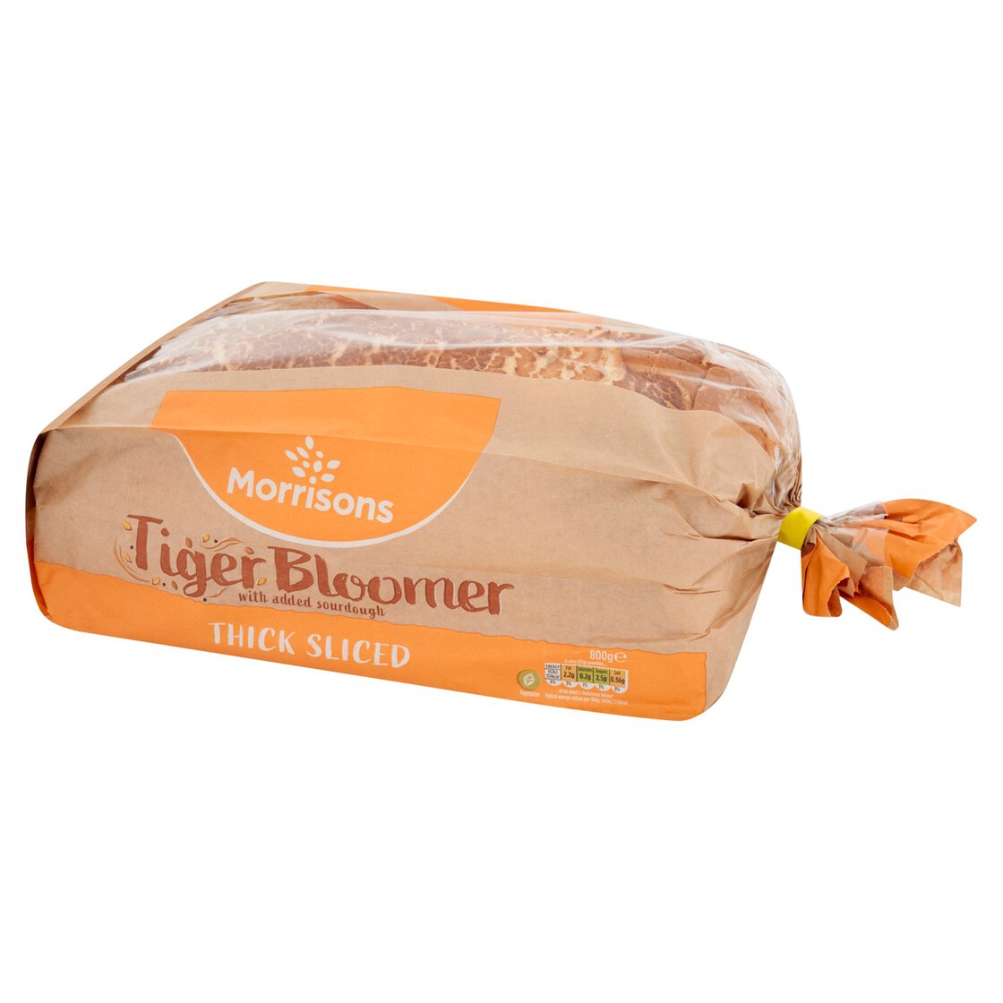 Morrisons Thick Sliced Tiger Bloomer 800g - Morrisons Online Groceries ...