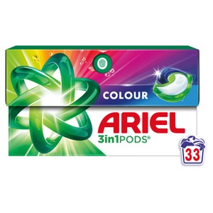 Ariel Colour All-in-1 Pods Washing Capsules 33 Pack - Morrisons Online ...