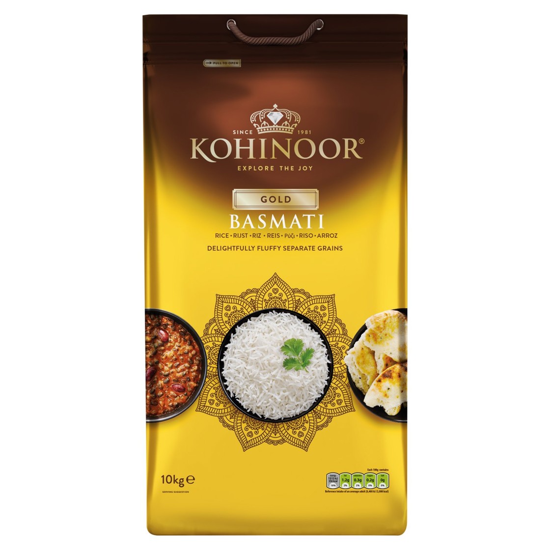 Kohinoor Gold Basmati Rice 10kg - Morrisons Online Groceries & Offers