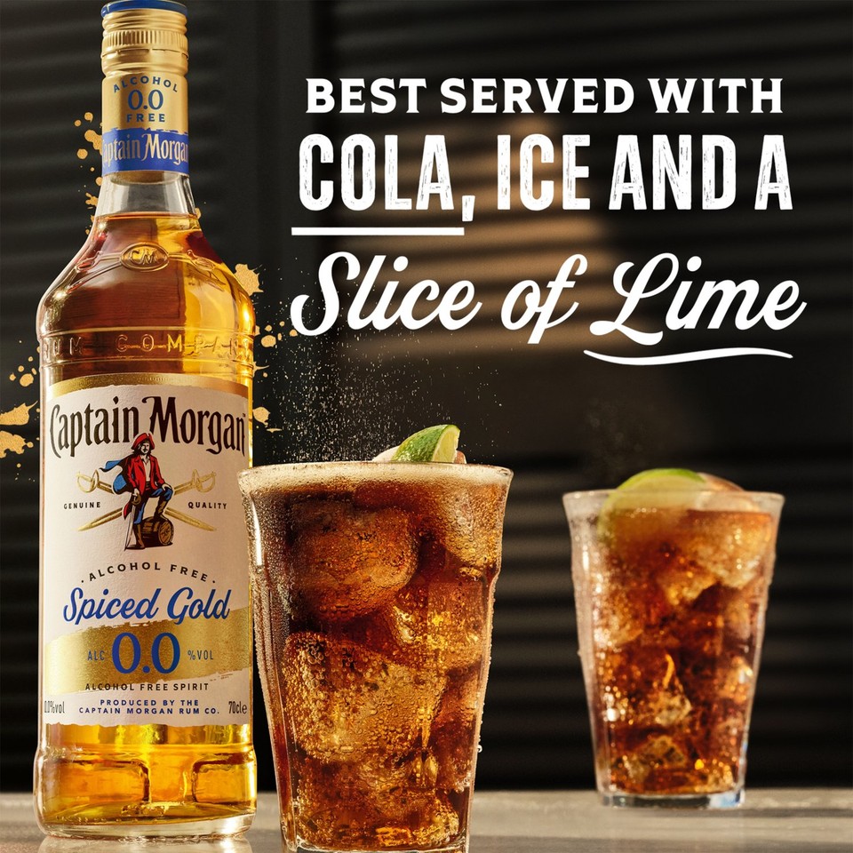 Captain Morgan Spiced Gold 0.0% Alcohol Free Spirit - Morrisons Online ...