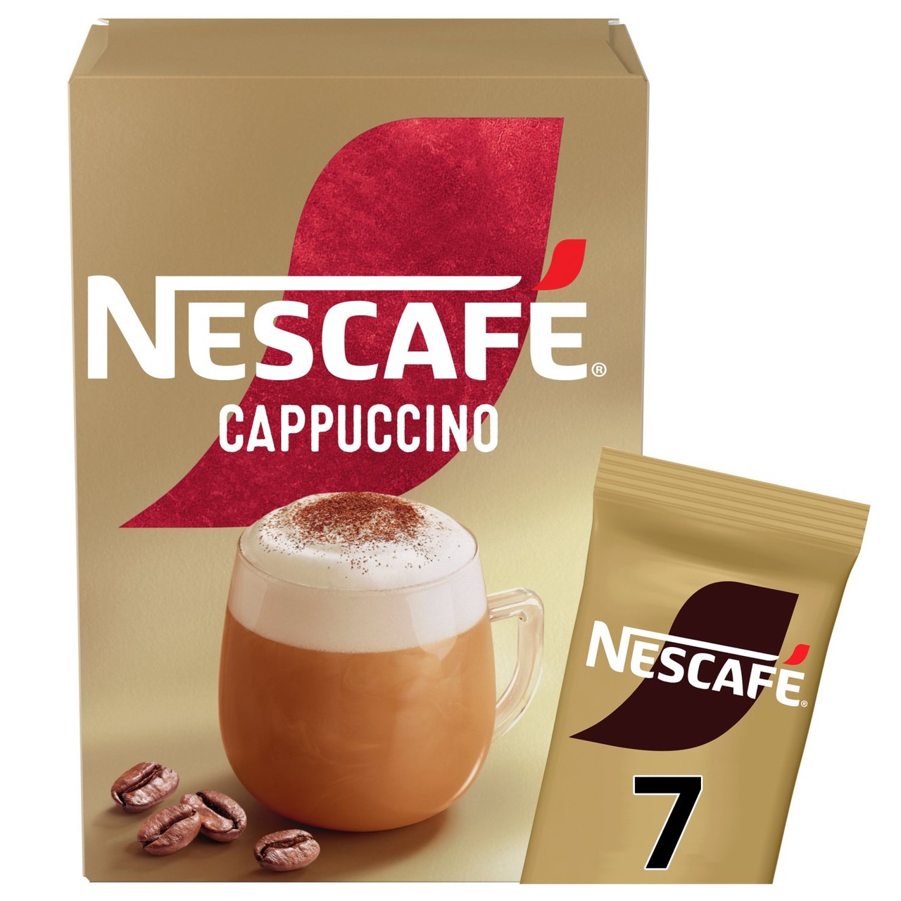 Nescafe Cappuccino Instant Coffee 7 Sachets - Morrisons Online ...