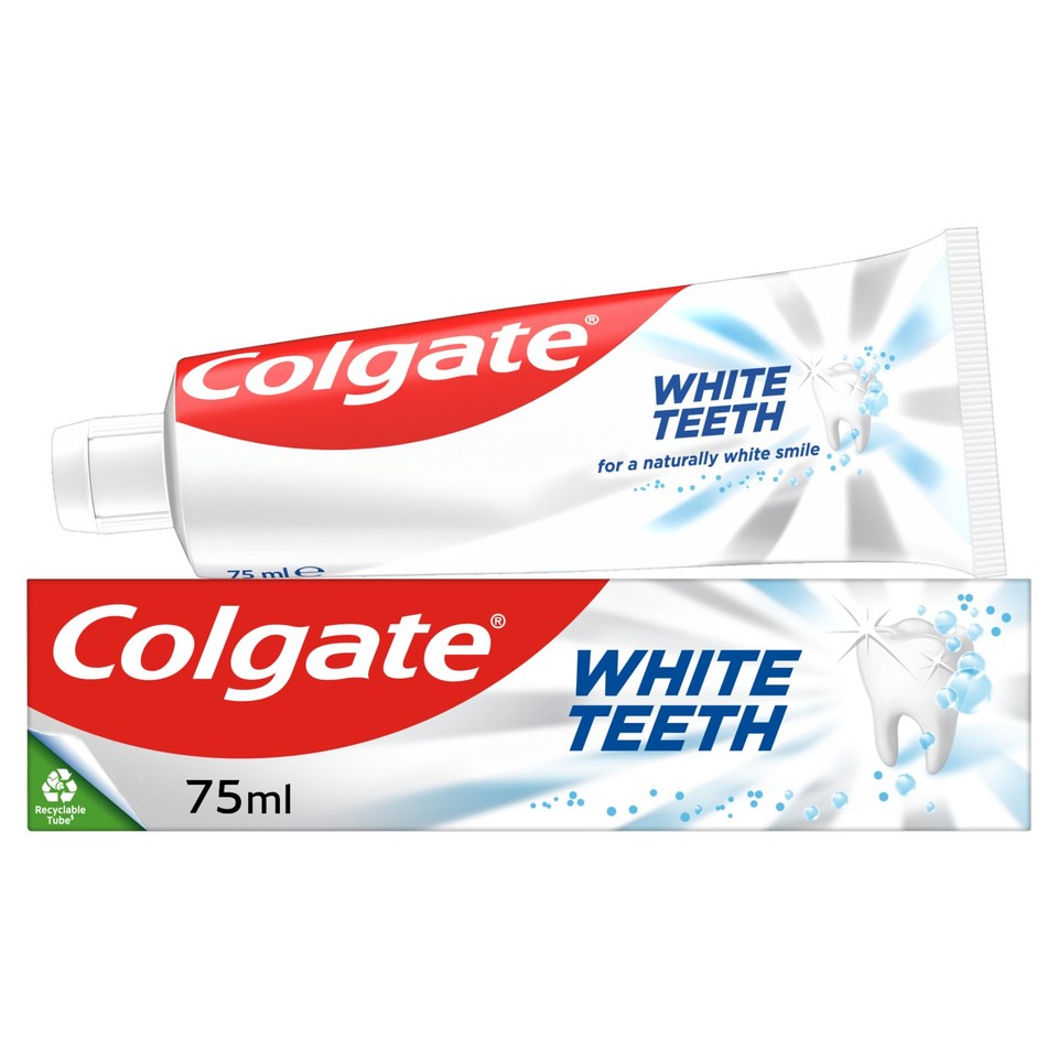 Colgate White Teeth Whitening Toothpaste - Morrisons Online Groceries ...