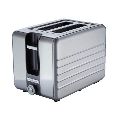 Nutmeg Home Contemporary Stainless Steel 2 Slice Toaster - Morrisons ...