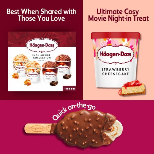 Haagen Dazs Indulgence Collection 4 x 95ml - Morrisons Online Groceries & Offers