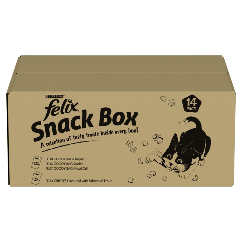 Felix Mixed Snack Box Adult Cat Treats - Morrisons Online Groceries ...