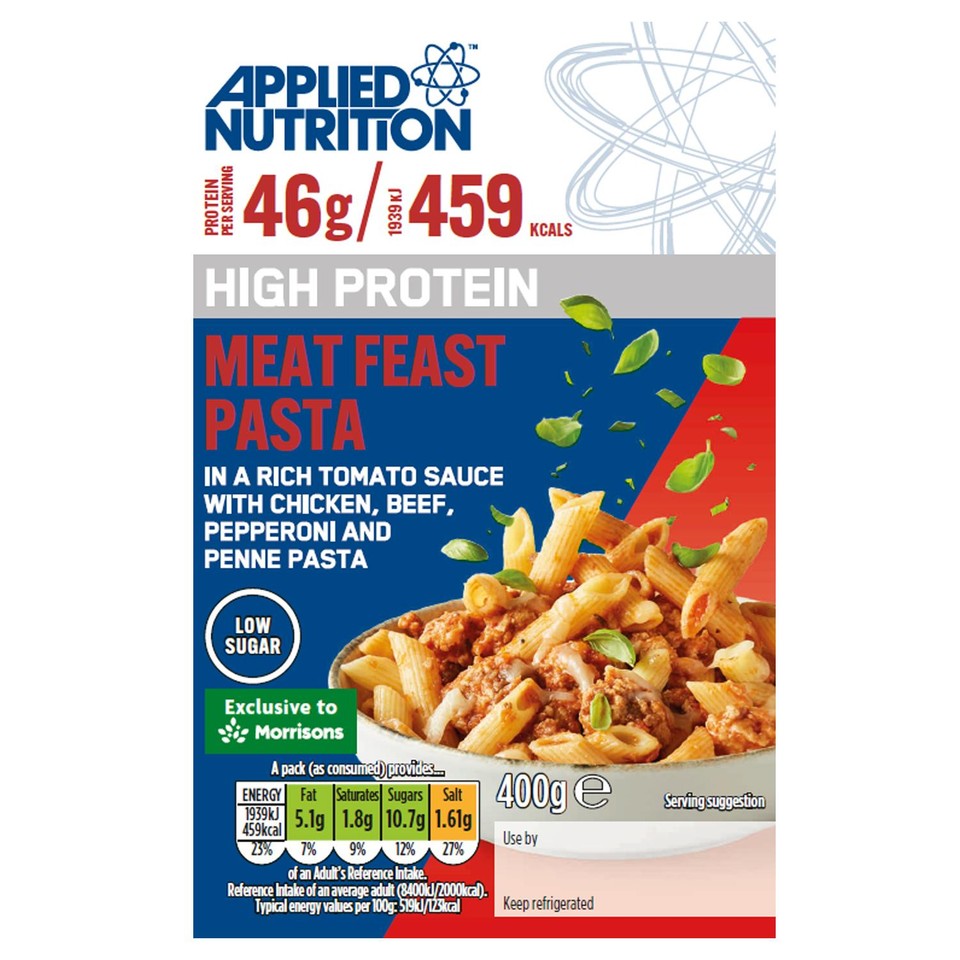 Applied Nutrition High Protein Meat Feast Pasta 400g - Morrisons Online ...