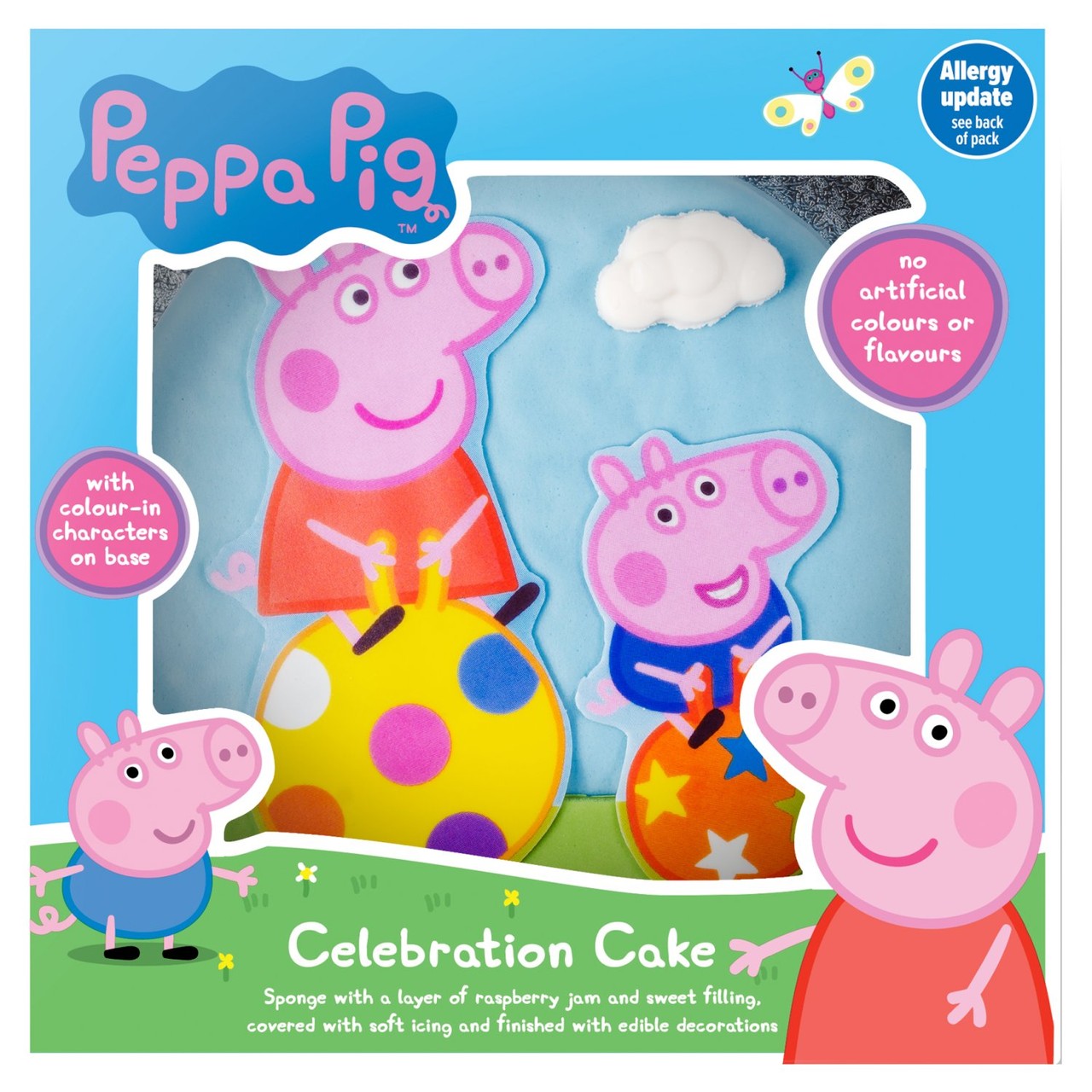 Peppa Pig Round Celebration Cake - Morrisons Online Groceries & Offers