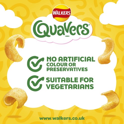 Walkers Quavers Cheese Multipack Snacks Crisps - Morrisons Online ...