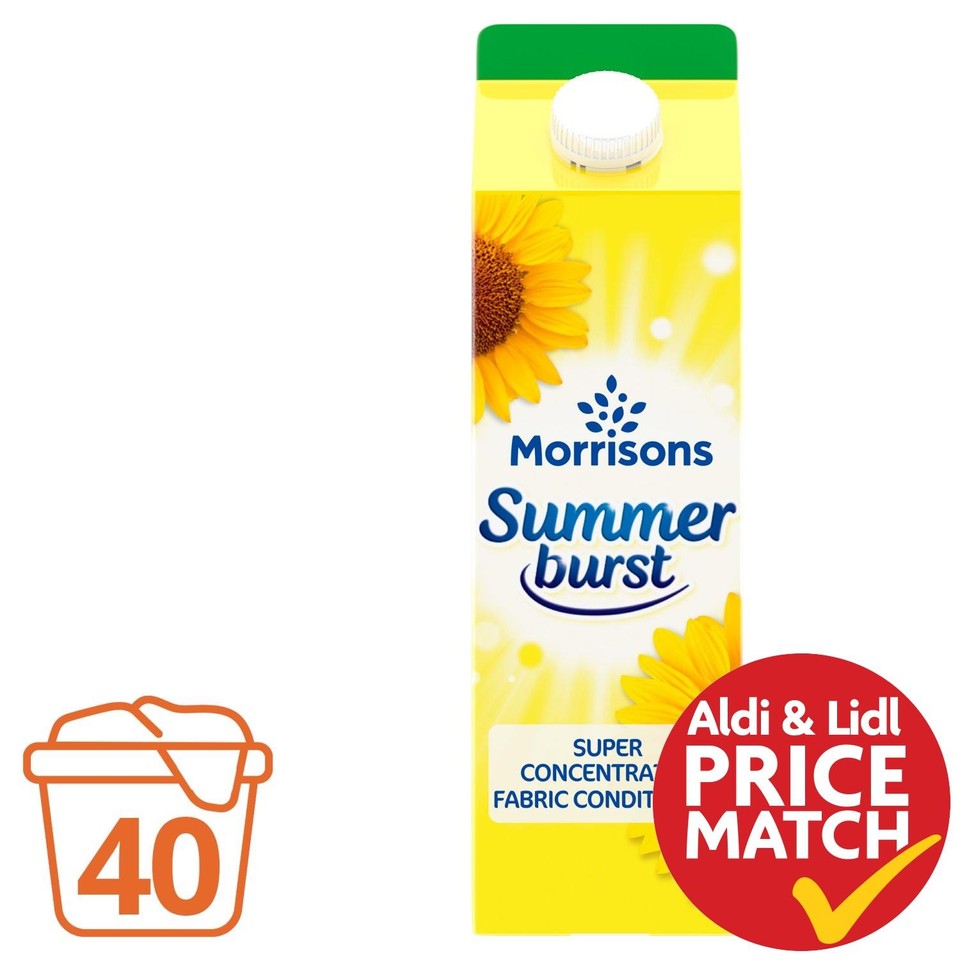 Morrisons Summer Burst Fabric Conditioner 40 Washes - Morrisons Online ...