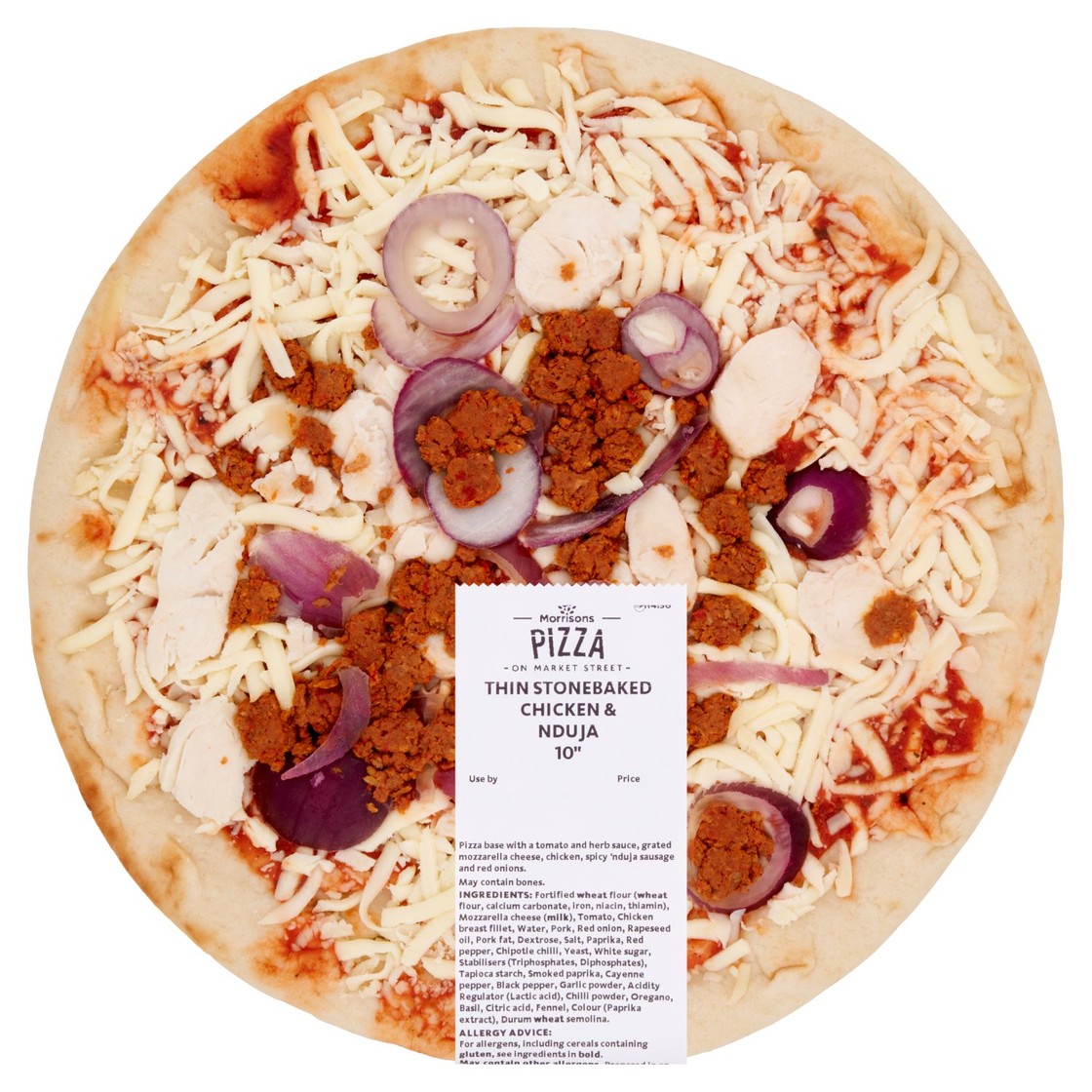 Market Street 10" Chicken & Nduja Pizza - Morrisons Online Groceries ...