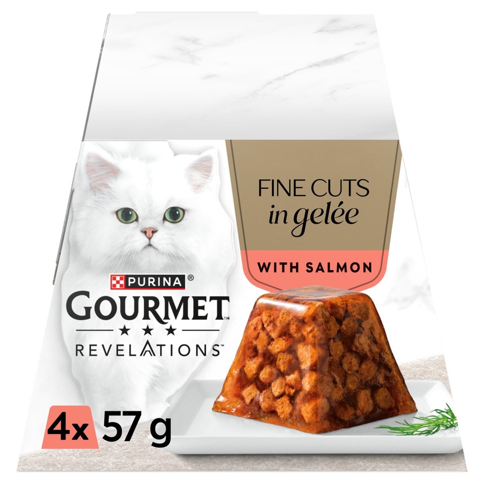 GOURMET Revelations Gelee Salmon in Jelly Wet Cat Food 4x57g ...