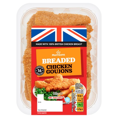 Morrisons Breaded Chicken Goujons 510g - Morrisons Online Groceries ...