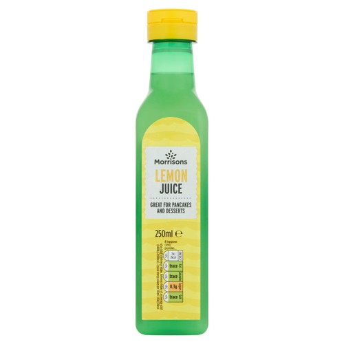 Morrisons Lemon Juice 250ml - Morrisons Online Groceries & Offers