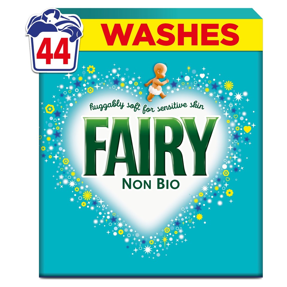 Fairy Non-Bio For Sensitive Skin Laundry Powder 44 Washes - Morrisons ...