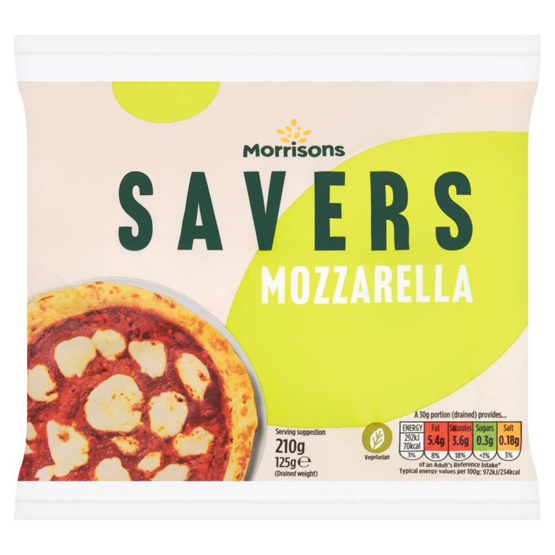 Morrisons Savers Mozzarella 125g - Morrisons Online Groceries & Offers