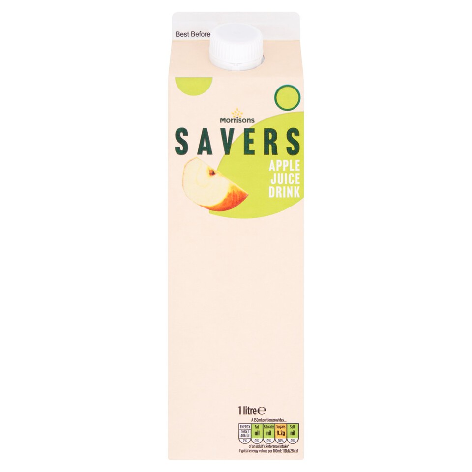 Morrisons Savers Apple Juice Drink - Morrisons Online Groceries & Offers
