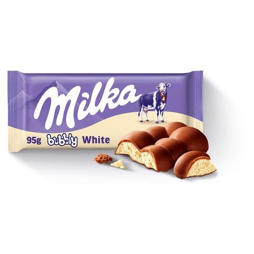 Milka Bubbly White Chocolate Bar - Morrisons Online Groceries & Offers