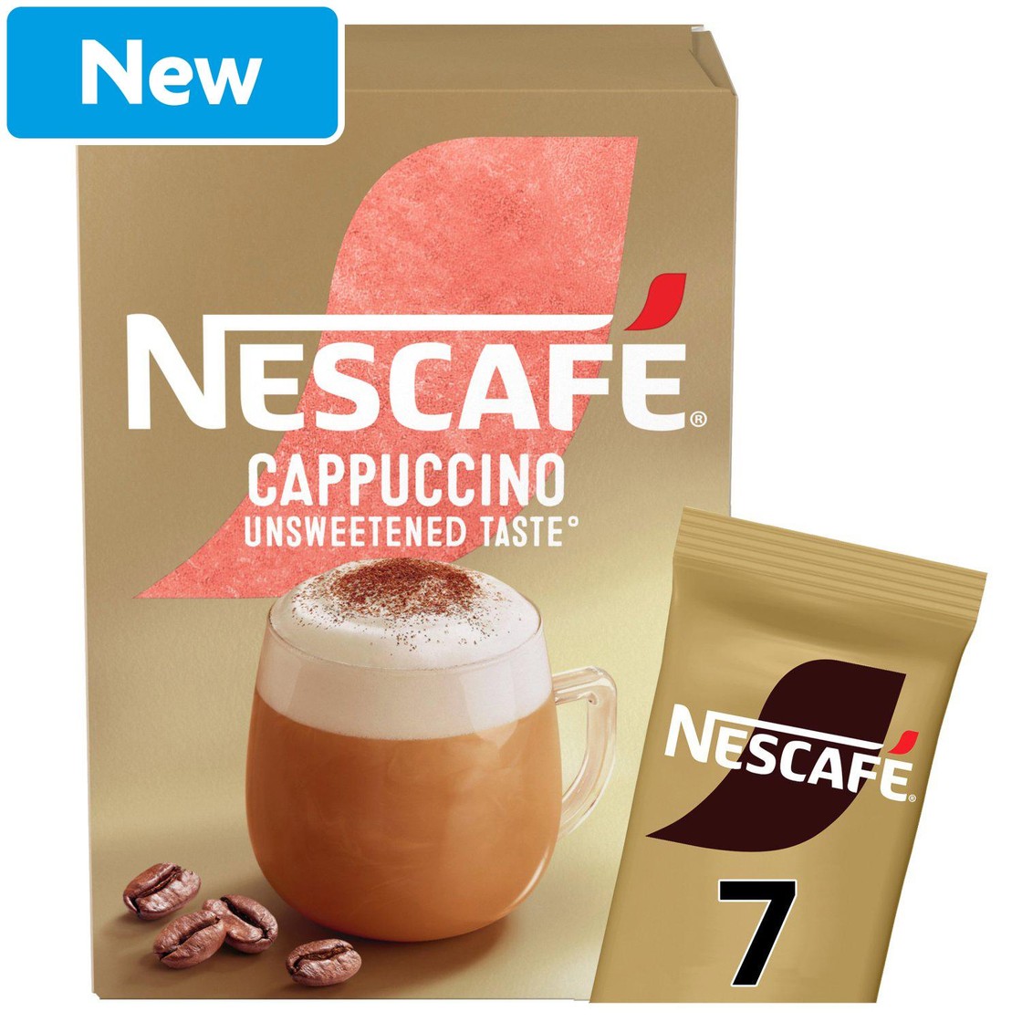 Nescafe Cappuccino Unsweetened Instant Coffee 7 Sachets - Morrisons ...