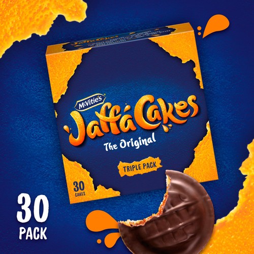 McVitie's Jaffa Cakes Original Biscuits Triple Pack 3 x 10 Cakes ...