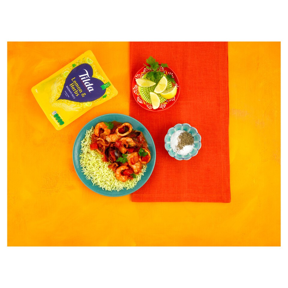 Tilda Microwave Lemon and Herbs Basmati Rice - Morrisons Online ...