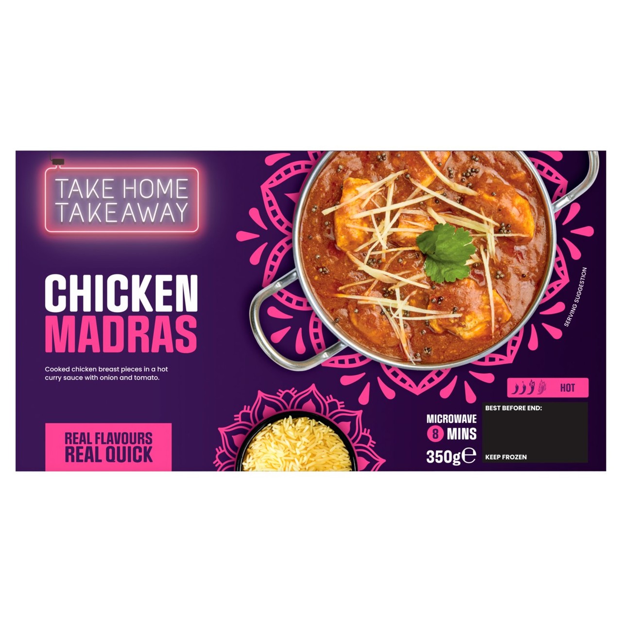 Take Home Takeaway Indian Takeaway Chicken Madras - Morrisons Online ...