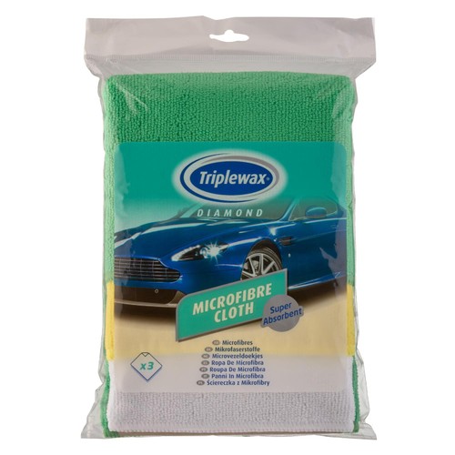 Triplewax Microfibre Cloth 3 Pack - Morrisons Online Groceries & Offers