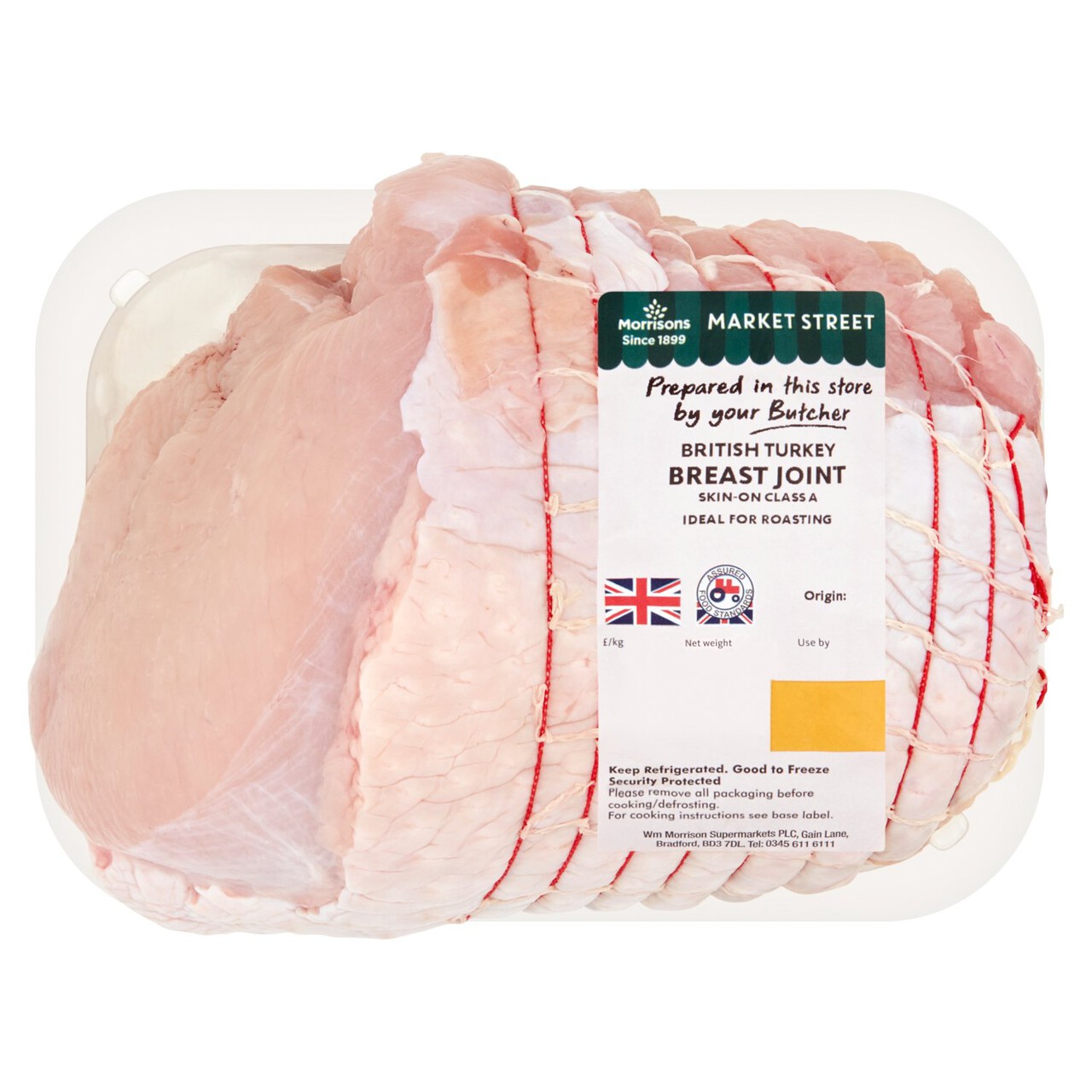 Market Street Turkey Breast Joint Skin On - Morrisons Online Groceries ...