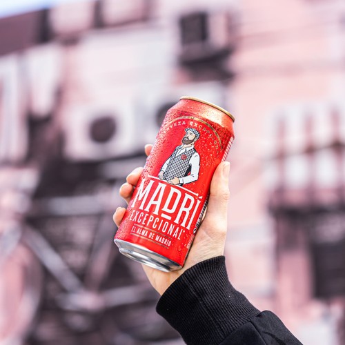 Madri Excepcional Lager Beer Cans 15x440ml - Morrisons Online Groceries ...