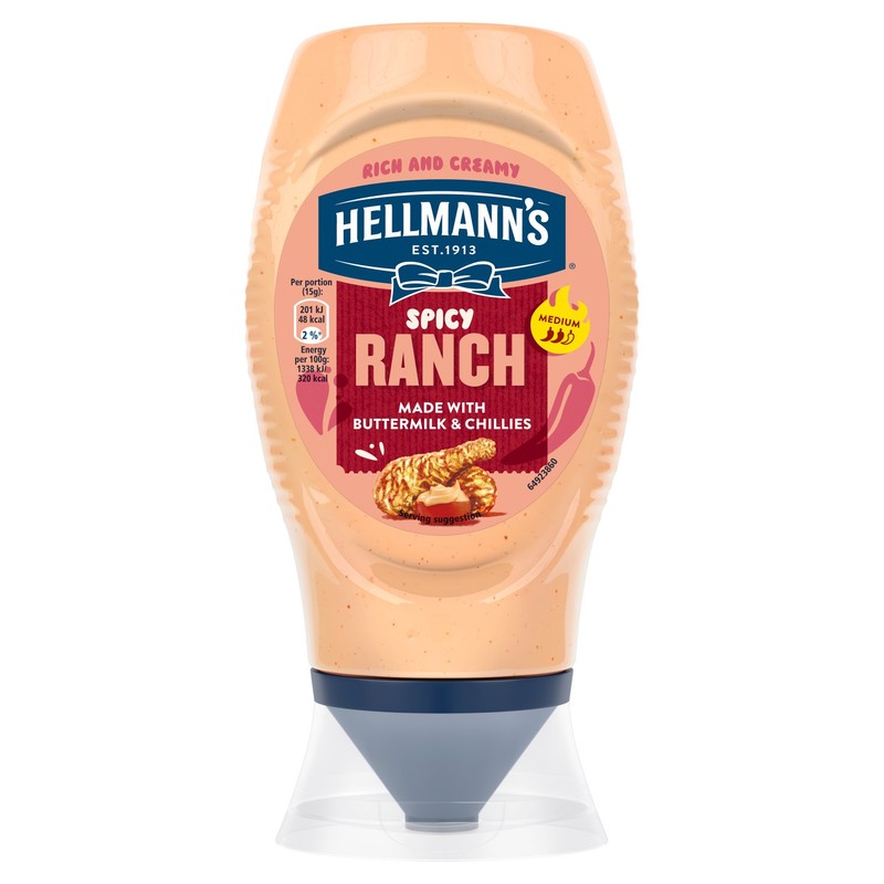 Hellmann's Spicy Ranch Mayonnaise 245g - Morrisons Online Groceries ...