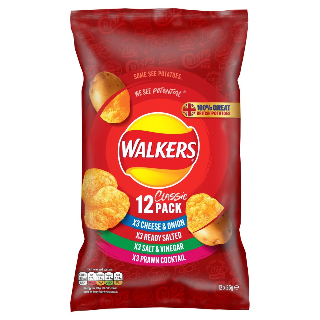 Walkers Classic Variety Multipack Crisps - Morrisons Online Groceries ...