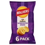 Walkers Worcester Sauce Crisps With Lea And Perrins 6x25g - Morrisons ...