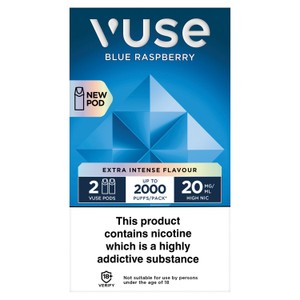 Vuse Pod Refills Blue Raspberry 20mg - Morrisons Online Groceries & Offers