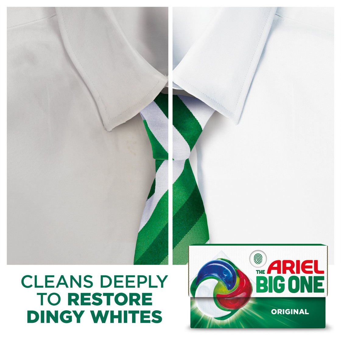 Ariel The Big One Pods Original Washing Liquid Capsules 12 Washes ...