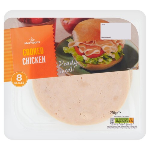 Morrisons Cooked Chicken Slices 8 Slices 220g - Morrisons Online ...