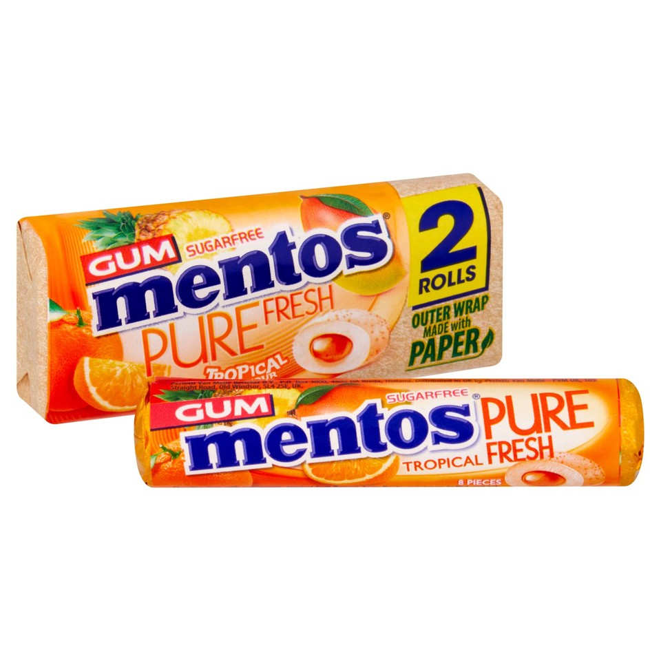 Mentos Pure Fresh Duo Pack Tropical - Morrisons Online Groceries & Offers