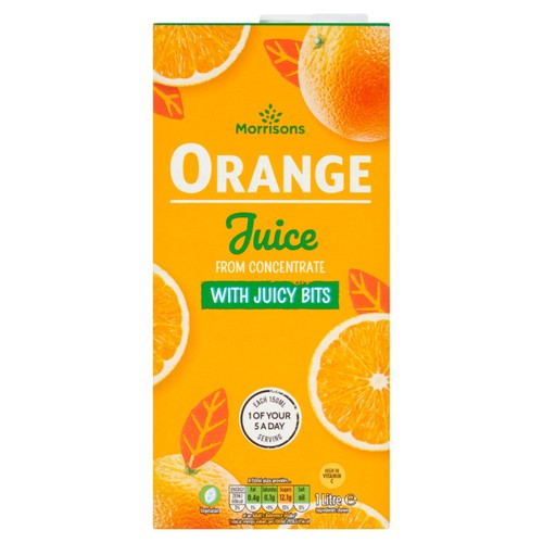Morrisons Orange Juice with Bits From Concentrate - Morrisons Online ...
