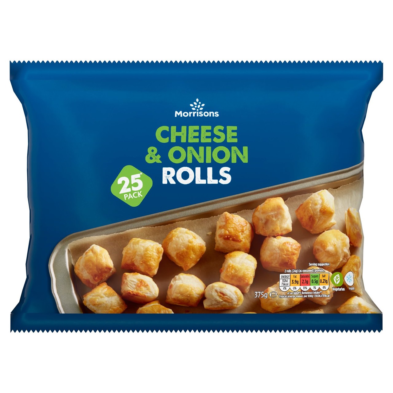 Morrisons 25 Cheese & Onion Rolls 325g - Morrisons Online Groceries ...