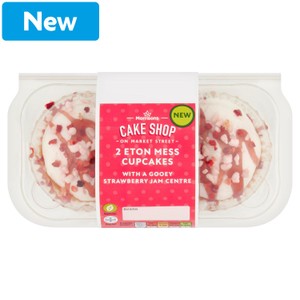 Morrisons Eton Mess Cupcakes 2 Pack - Morrisons Online Groceries & Offers