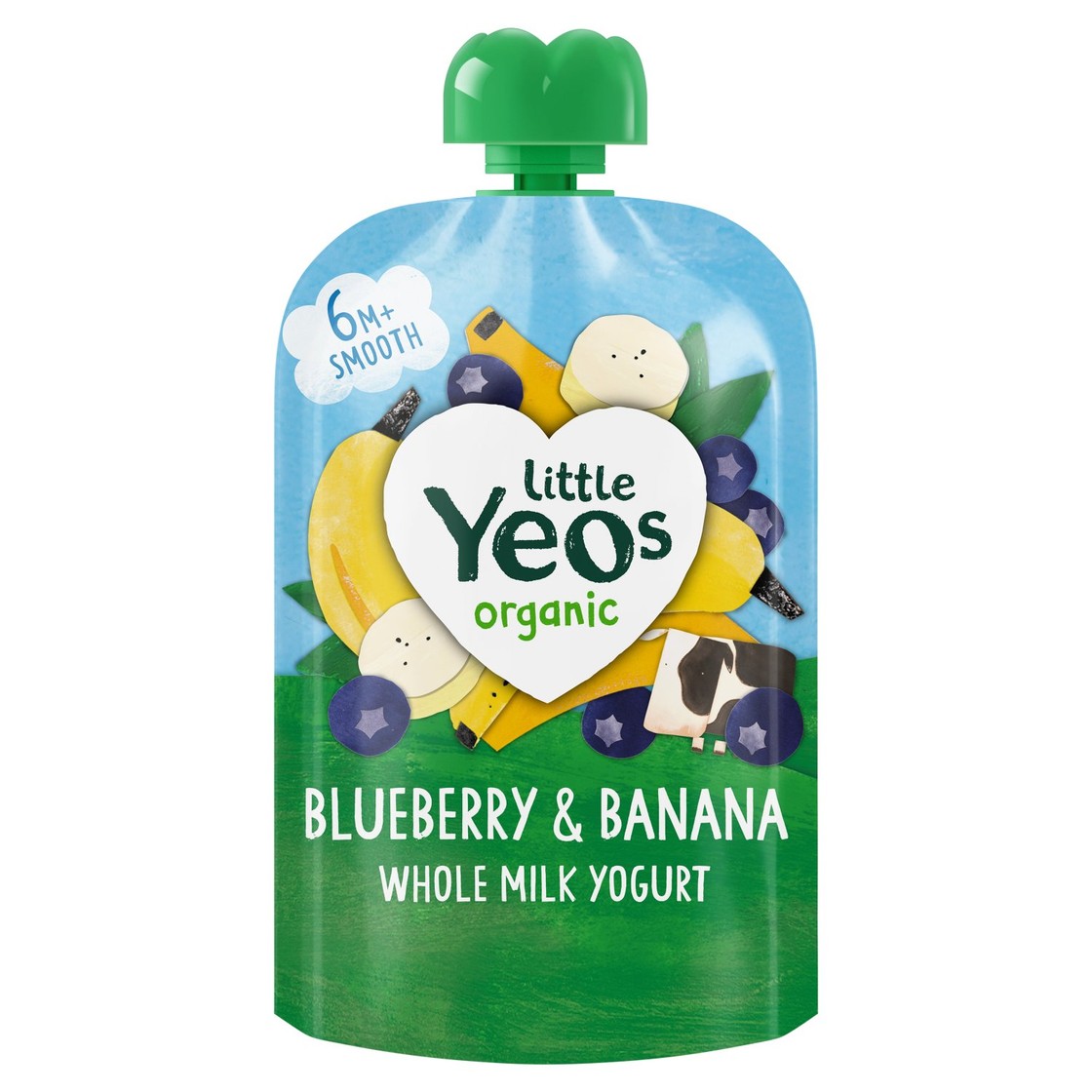 Yeo Valley Little Yeos Organic Blueberry & Banana Yogurt - Morrisons ...
