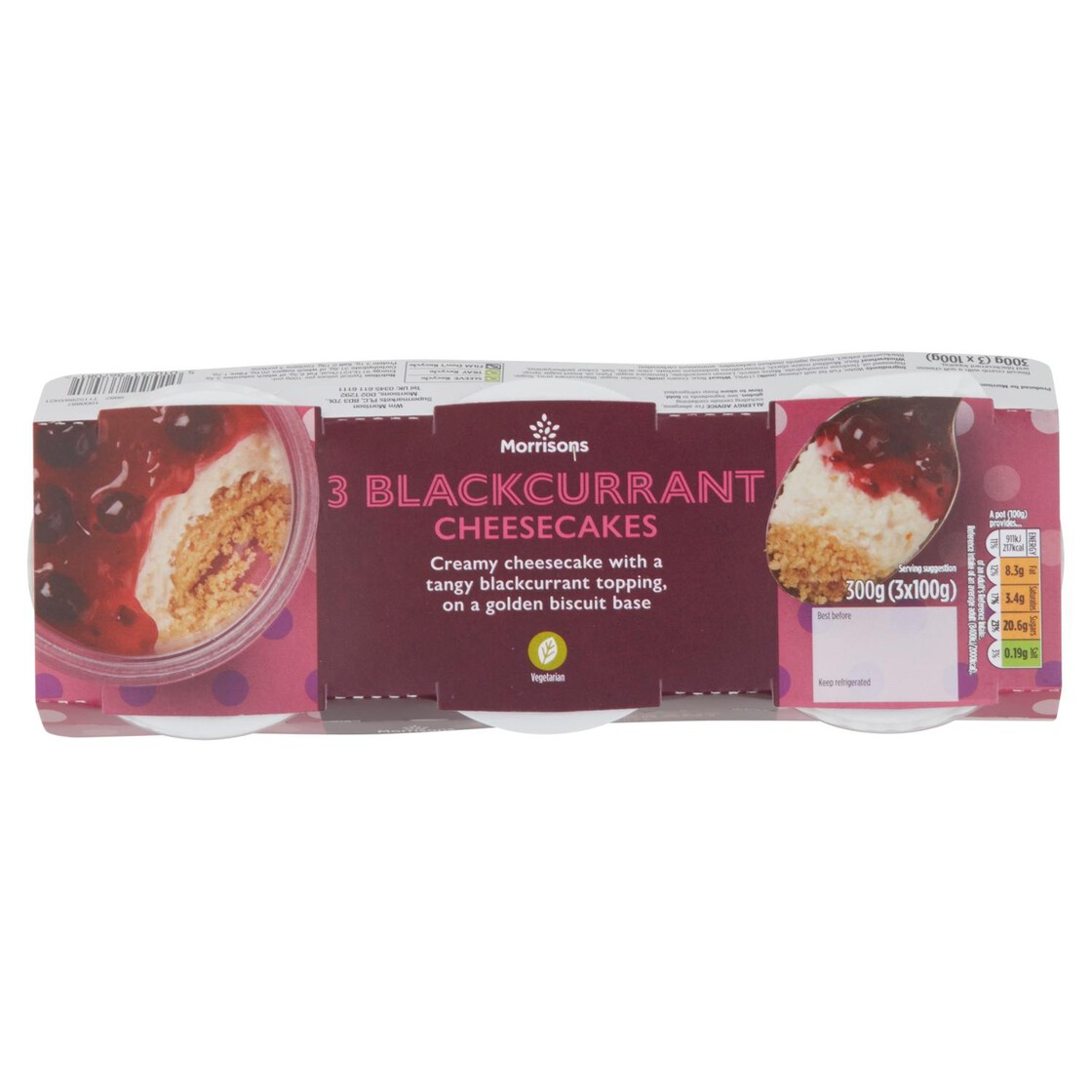Morrisons Blackcurrant Cheesecakes - Morrisons Online Groceries & Offers
